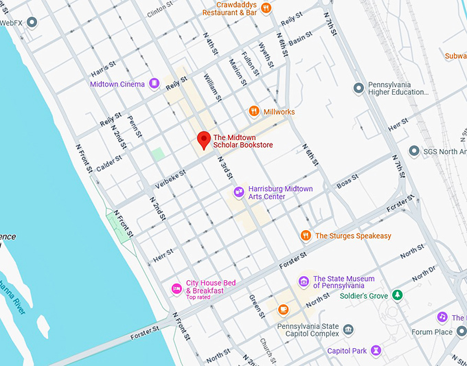 16. the midtown scholar bookstore map