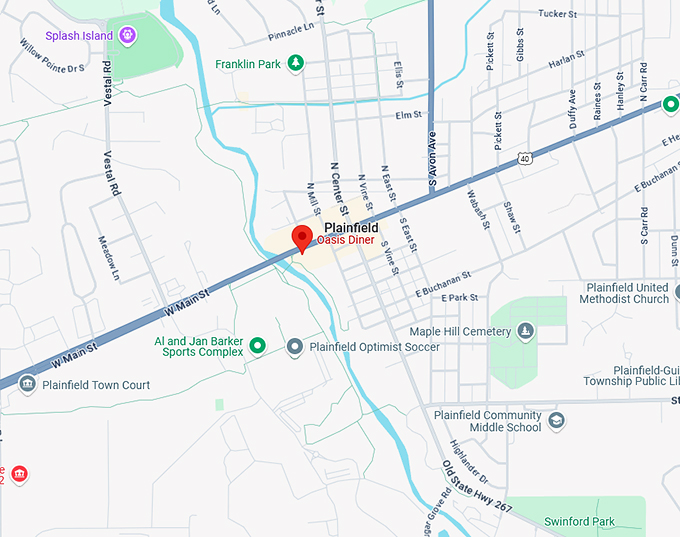 16. the oasis diner map