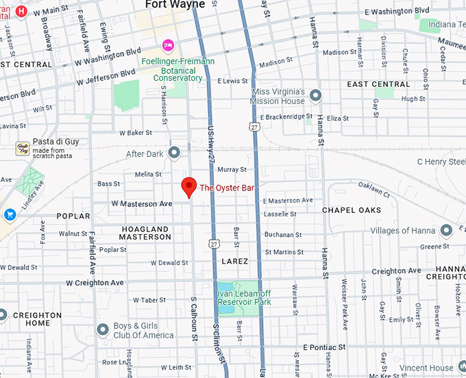 16. the oyster bar map