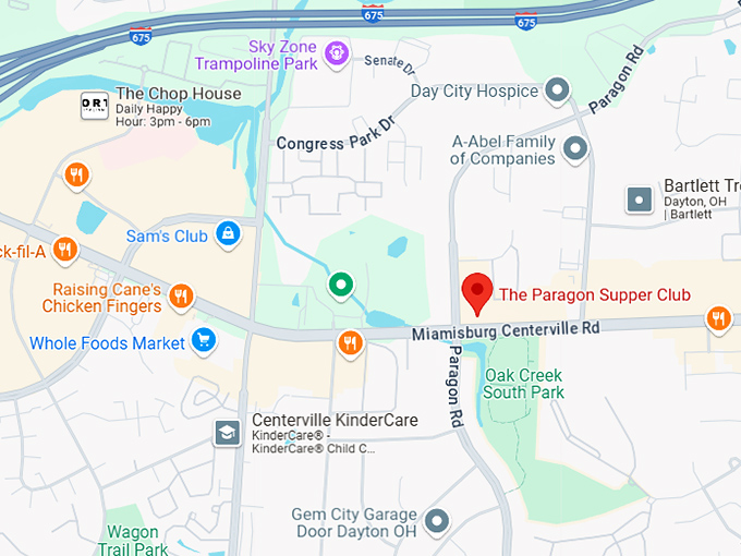 16. the paragon supper club map