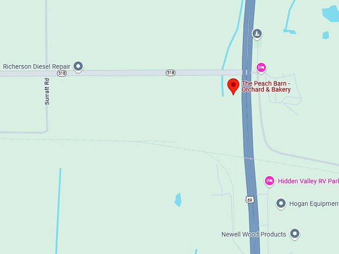 16. the peach barn orchard & bakery map