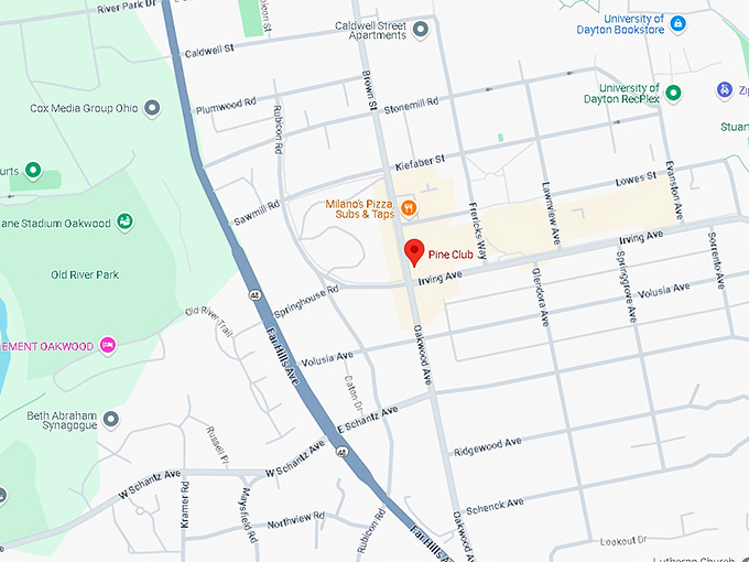 16. the pine club map