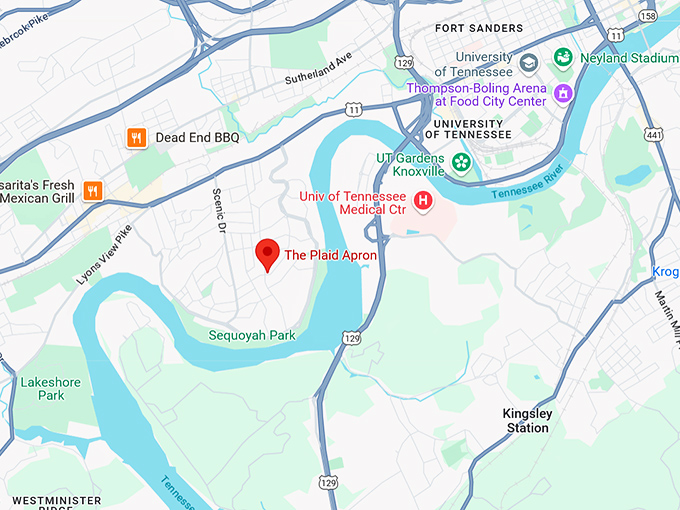 16. the plaid apron map