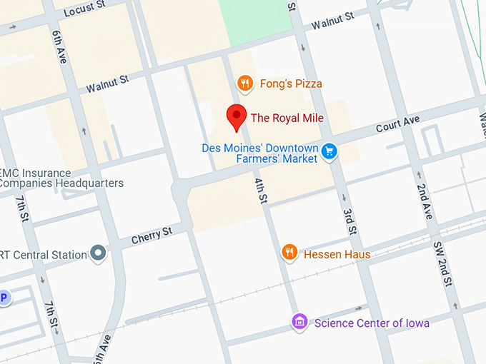 16. the royal mile map