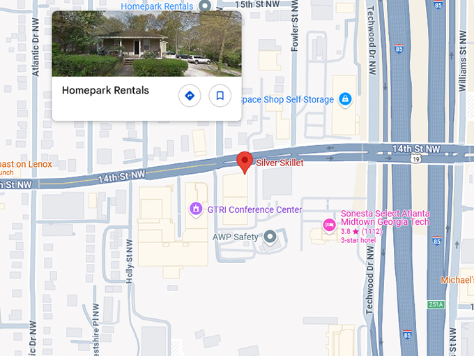 16. the silver skillet map