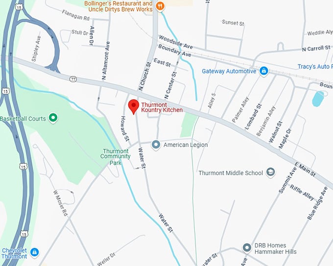 16. thurmont kountry kitchen map