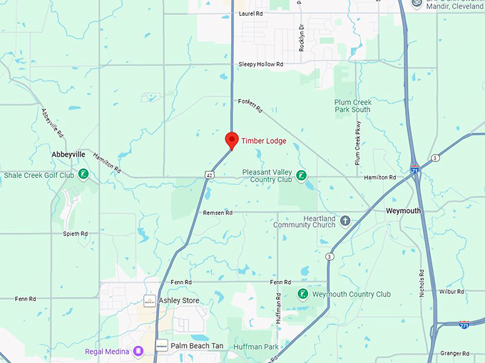 16. timber lodge map