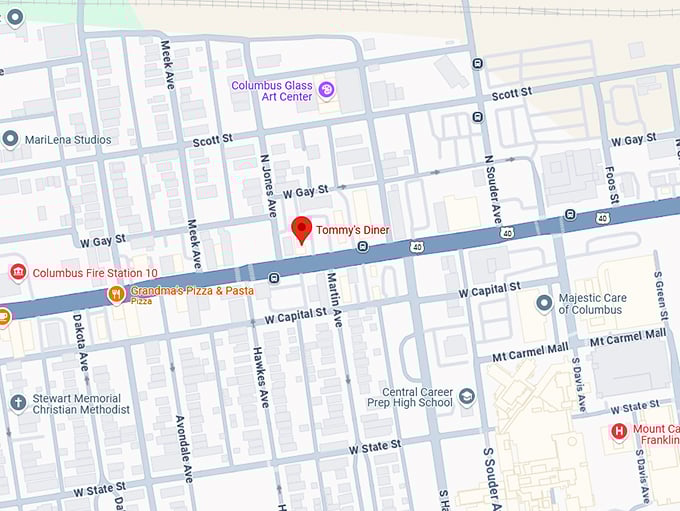 16. tommy's diner map