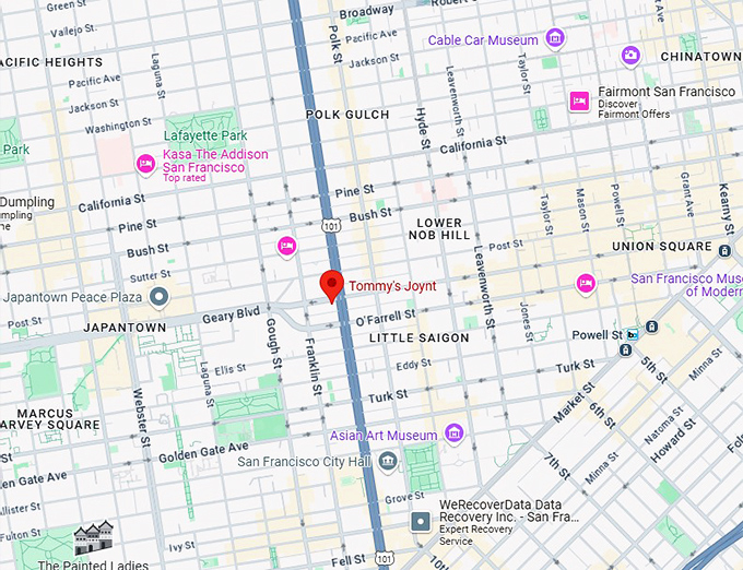 16. tommy's joynt map
