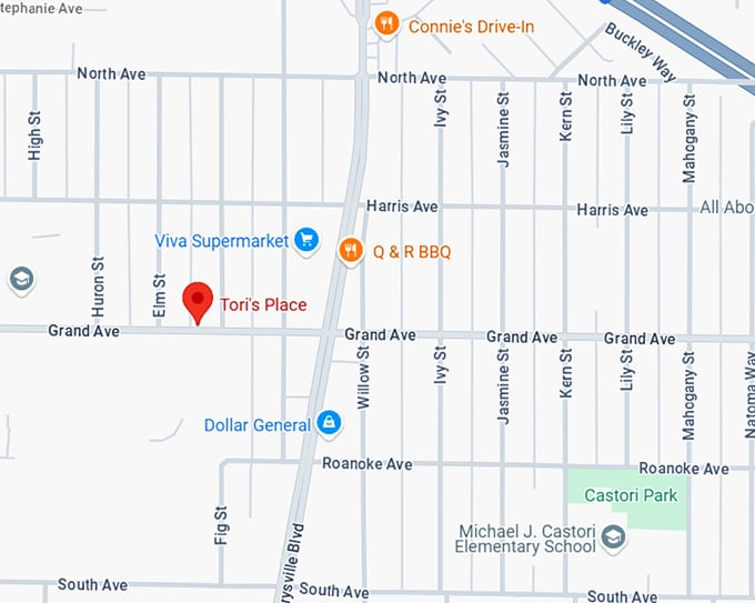 16. tori's place map