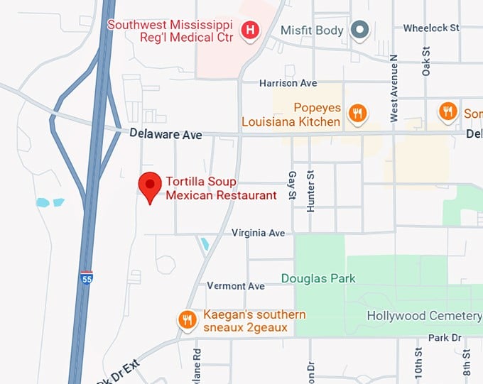 16. tortilla soup mexican restaurant map