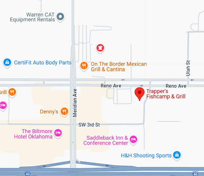 16. trapper's fishcamp & grill map