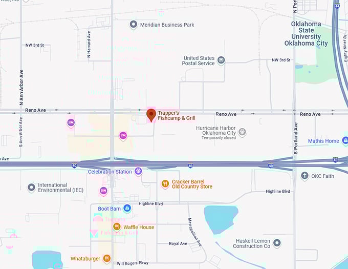 16. trapper's fishcamp & grill map