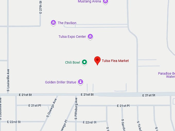 16. tulsa flea market map