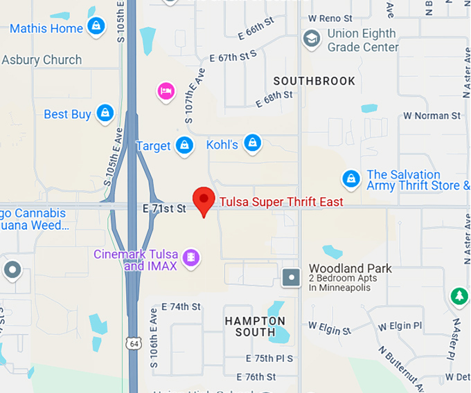 16. tulsa super thrift east map