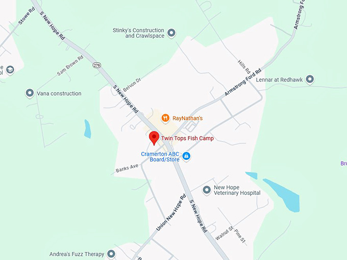 16. twin tops fish camp map