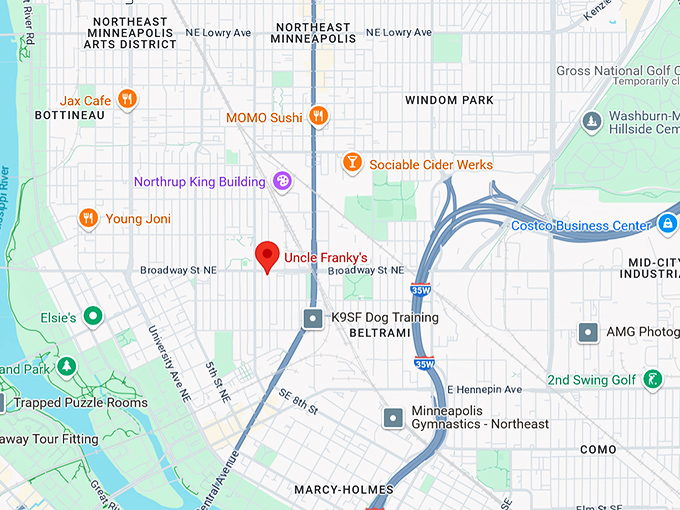 16. uncle franky's map