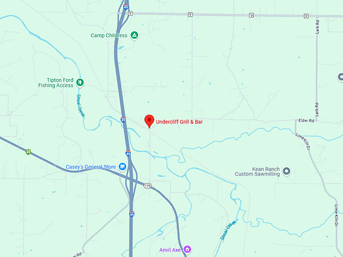 16. undercliff grill & bar map
