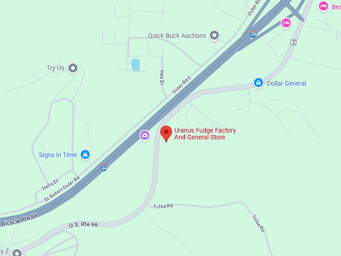 16. uranus fudge factory and general store map