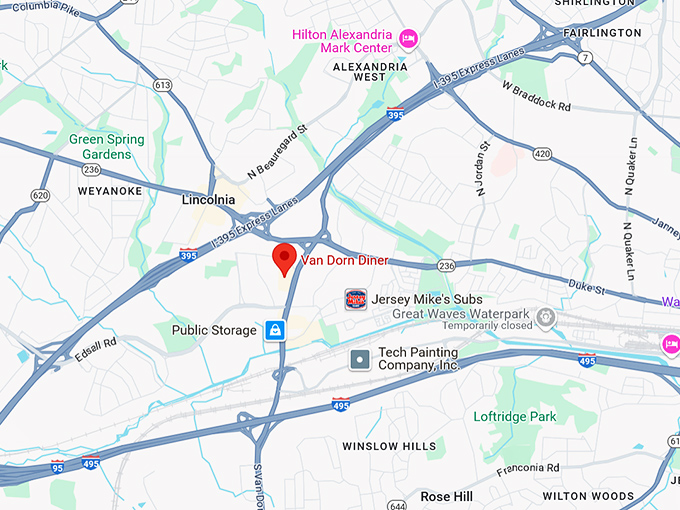 16. van dorn diner map