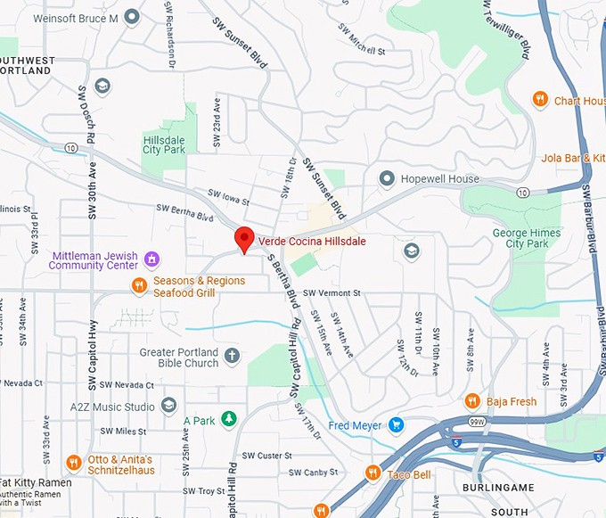 16. verde cocina hillsdale map