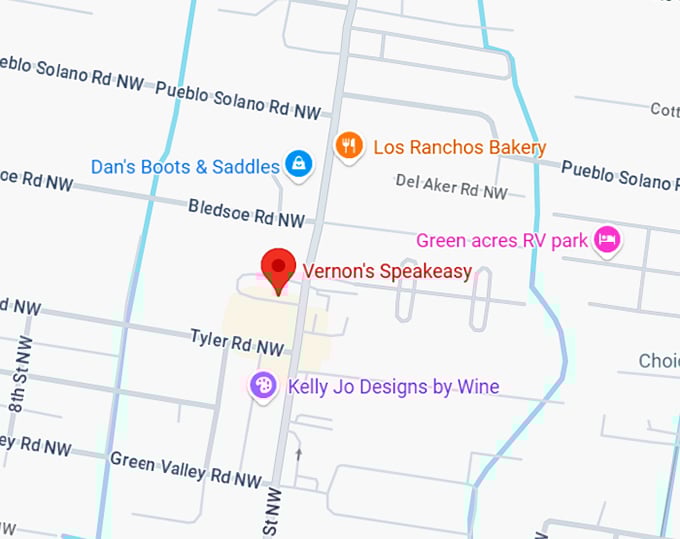 16. vernon's speakeasy map