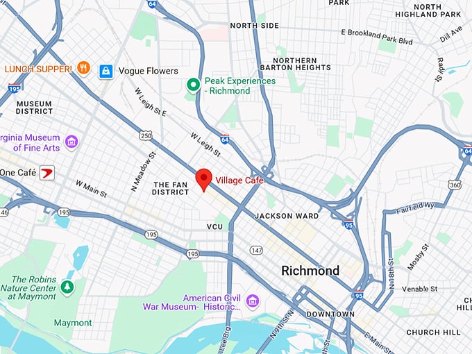 16. village cafe map