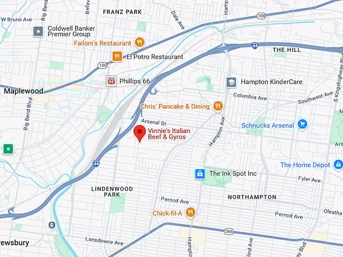 16. vinnie's italian beef & gyros map