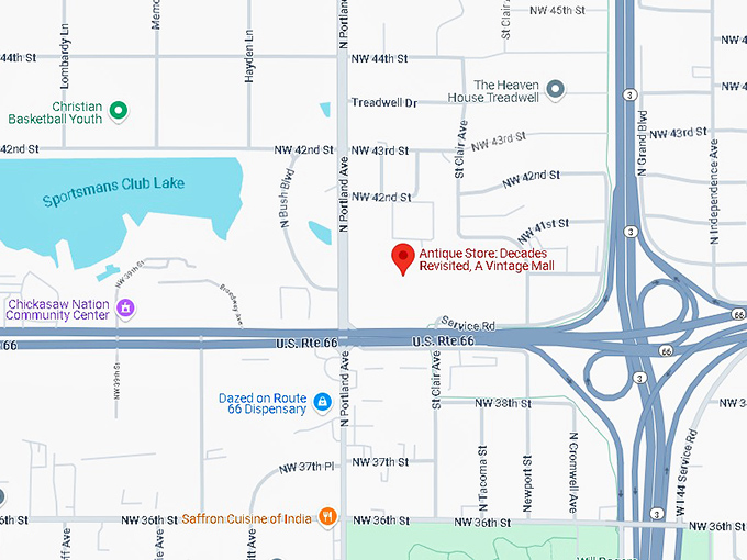 16. vintage mall map