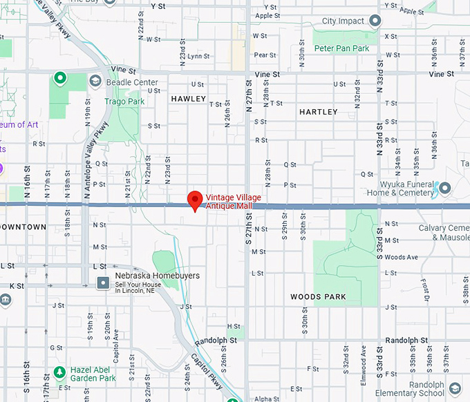 16. vintage village antique mall map