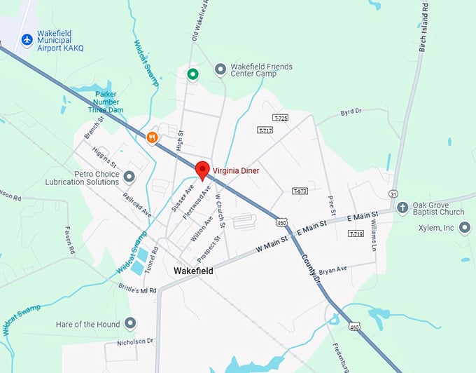 16. virginia diner map