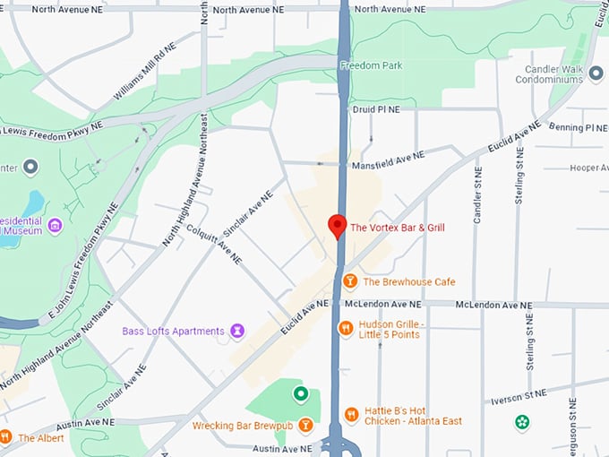 16. vortex bar & grill map