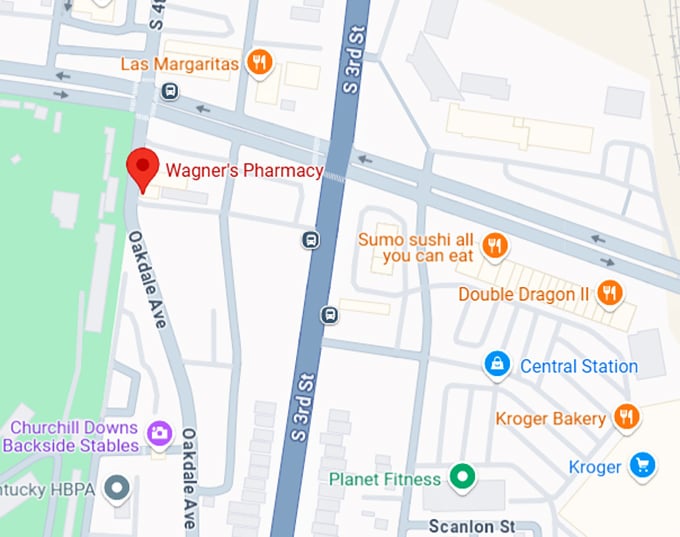 16. wagner's pharmacy map