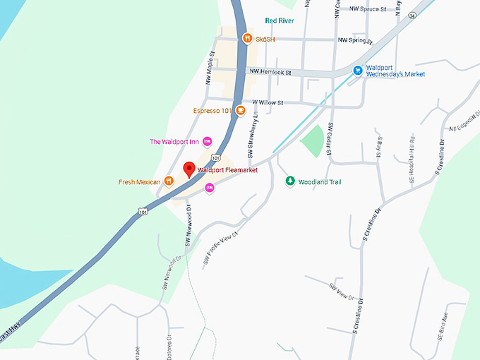16. waldport fleamarket map