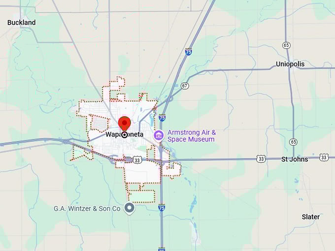 16. wapakoneta map