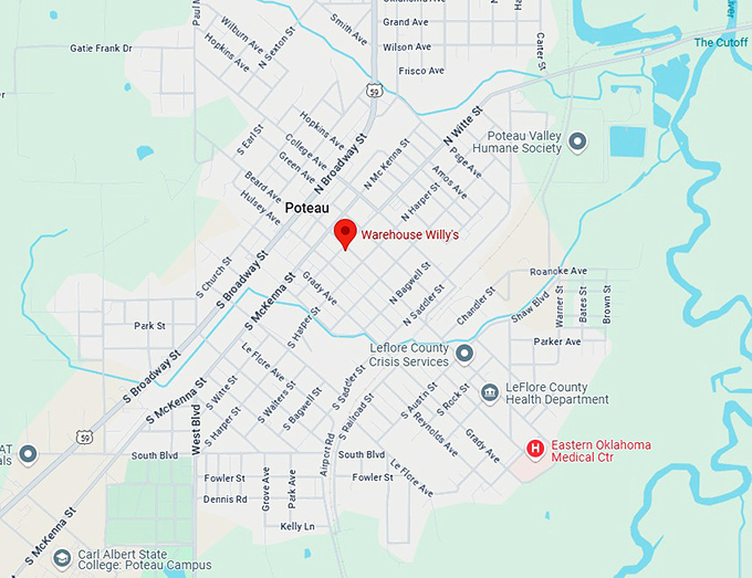 16. warehouse willy's map