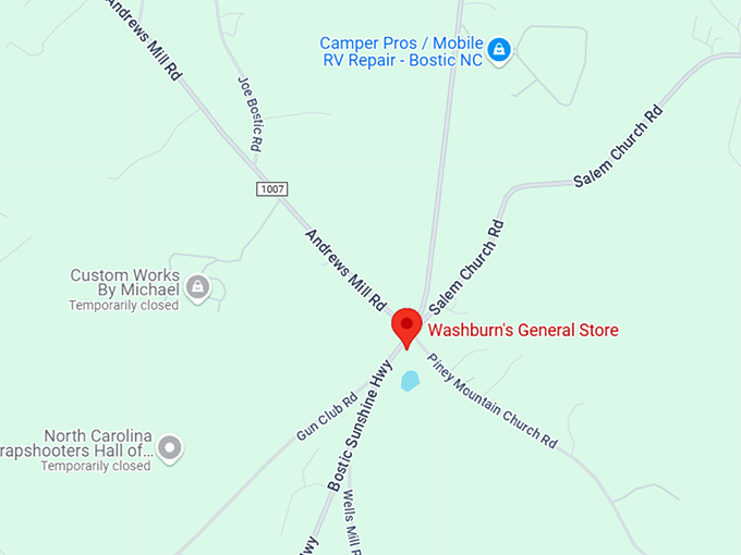 16. washburn's general store map