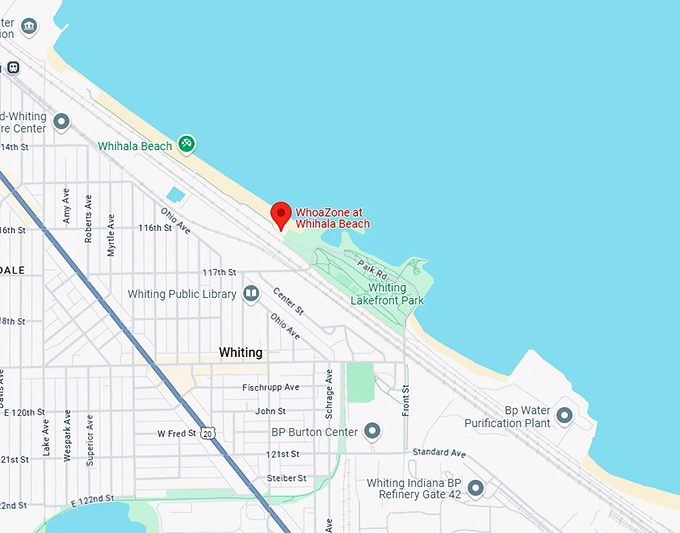 16. whoazone at whihala beach map