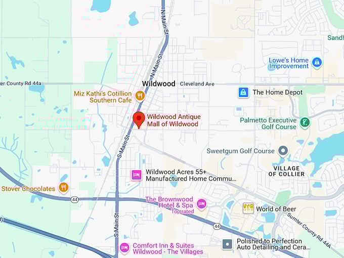 16. wildwood antique mall of wildwood map