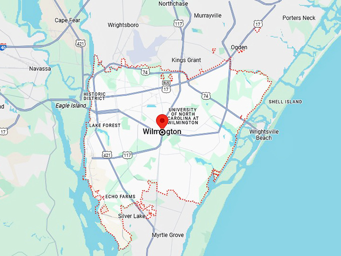 16. wilmington map