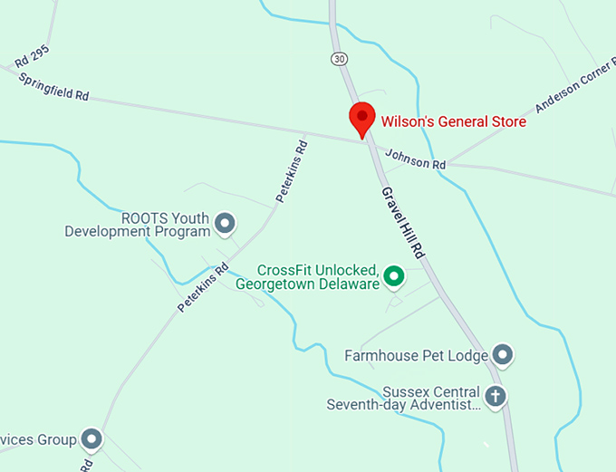 16. wilson's general store map