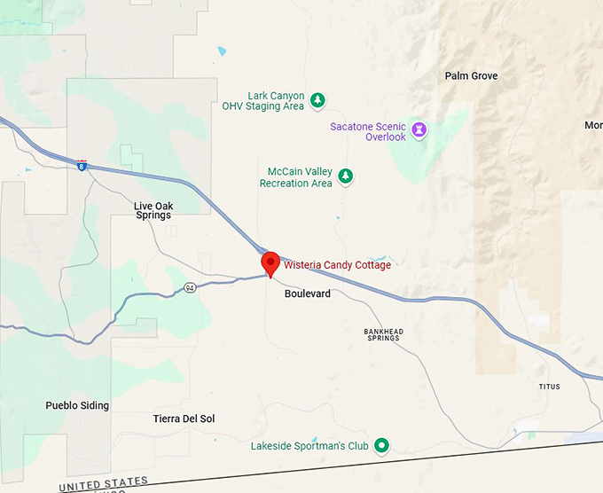 16. wisteria candy cottage map