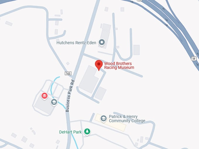 16. wood brothers racing museum map