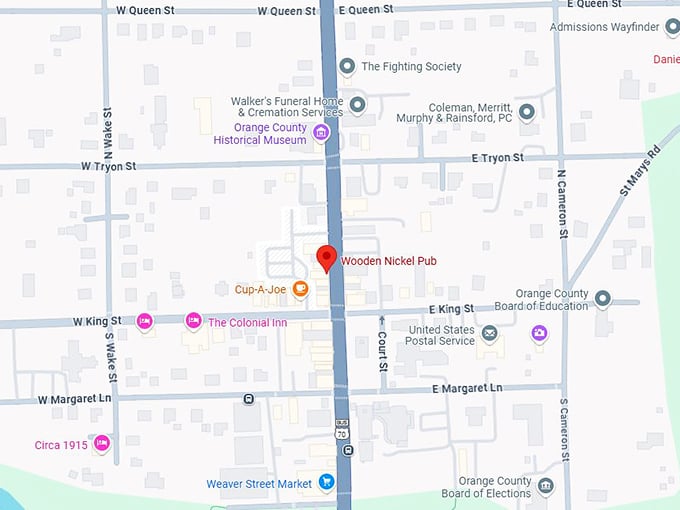 16. wooden nickel pub map