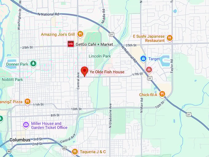 16. ye olde fish house map