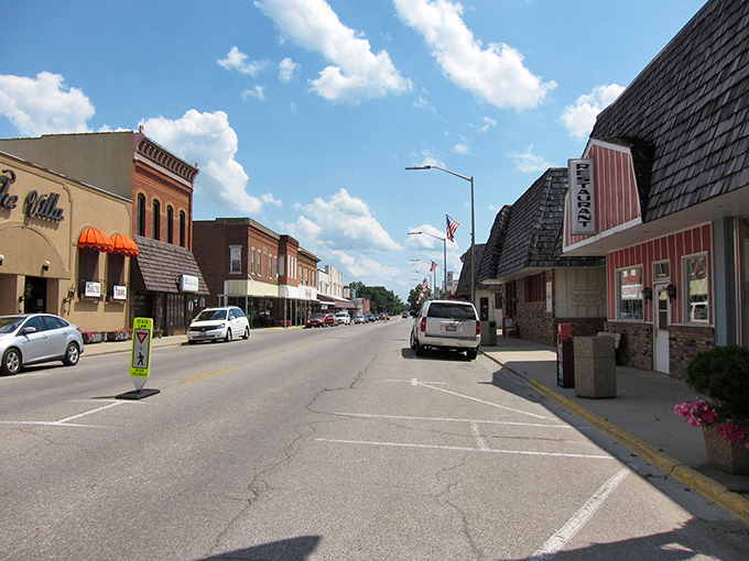 Arthur's main street &ndash; where time slows down and horse-drawn buggies might just outpace your cell signal.