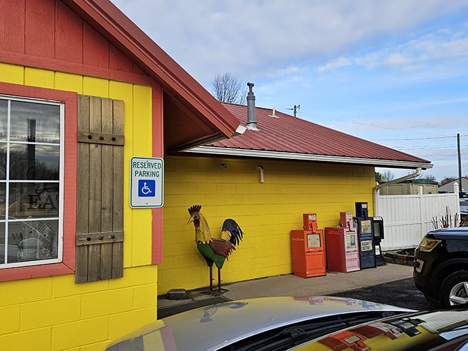 The sunshine-yellow exterior of Cathy's Corner isn't just a building&mdash;it's a mood-lifting promise of comfort food that delivers.