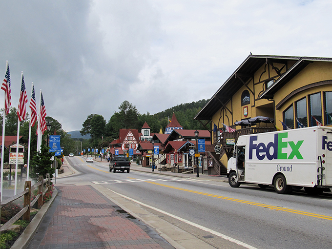 Helen's Bavarian-inspired streetscape &ndash; where Georgia somehow convinced a German village to relocate to the Appalachians.