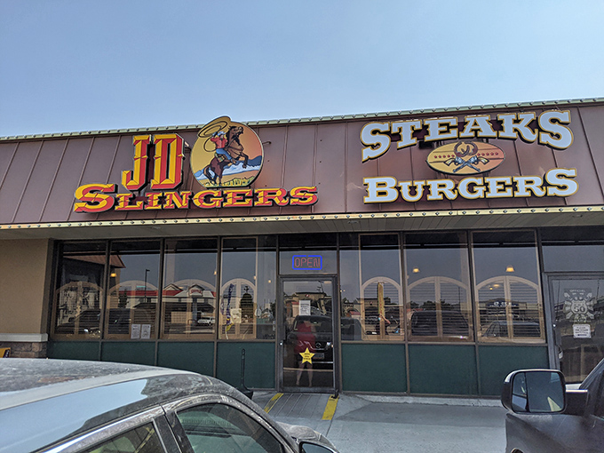 JD Slingers: Where the cowboy on the sign isn't just for show &ndash; those steaks could make a vegetarian question their life choices.