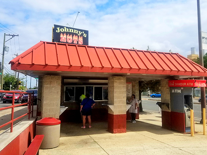 Johnny's Hots: The red-roofed hot dog temple where Philly locals line up like it's a spiritual experience. No frills, just thrills for your taste buds.